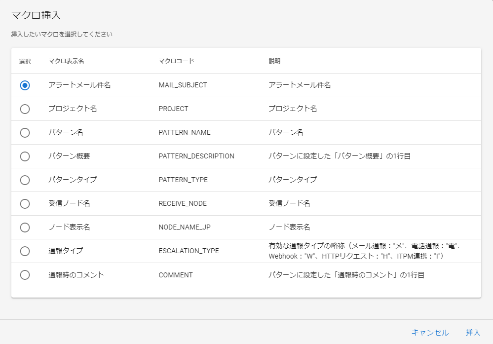 6. プロジェクト管理 | WebSAM Automatic Message Call マニュアル